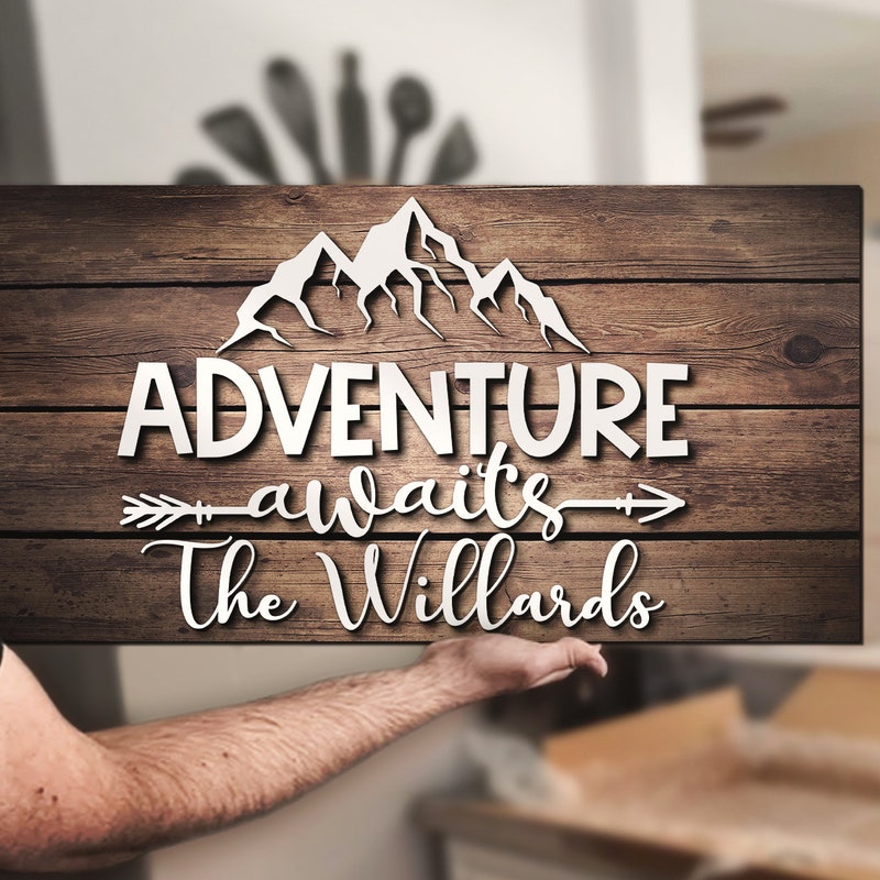 Adventure Wood Sign - Etsy