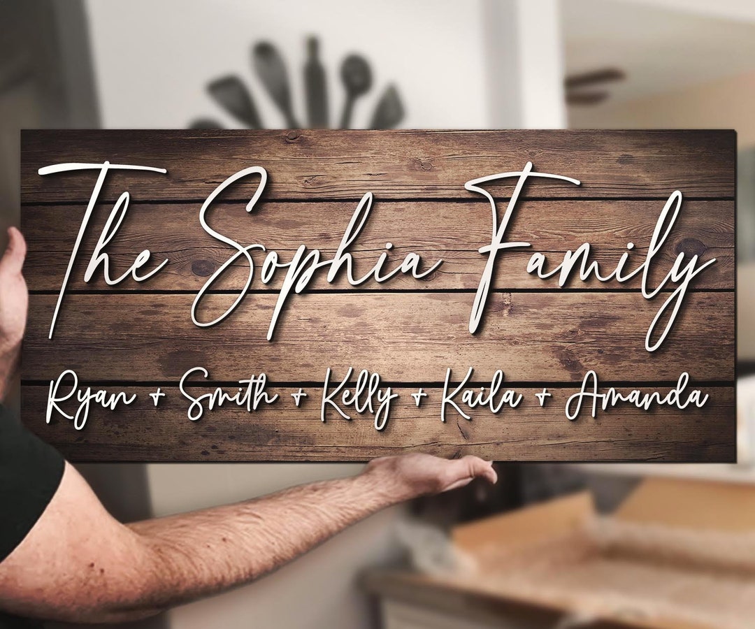 Custom Family Last Name Wood Pallet Sign Personalized Established ...