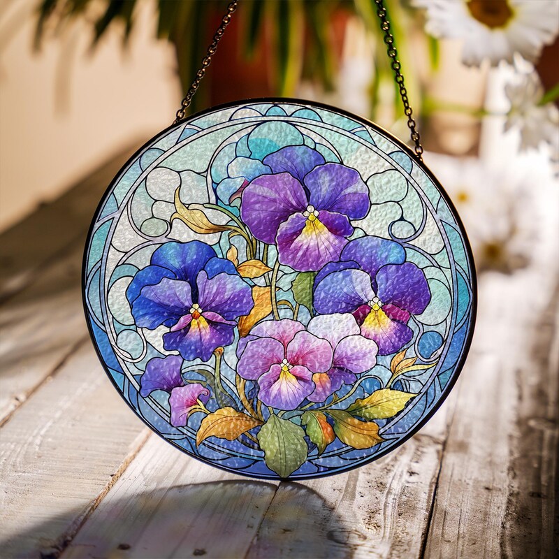 Violet Stained Glass - Etsy