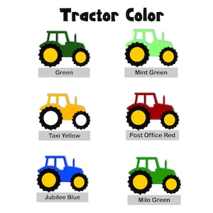 Custom Tractor Wooden Nursery Name Sign Decoration Personalized Farmer ...