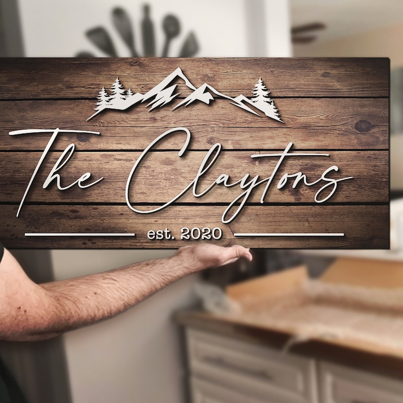 Wood Mountain House Signs - Etsy