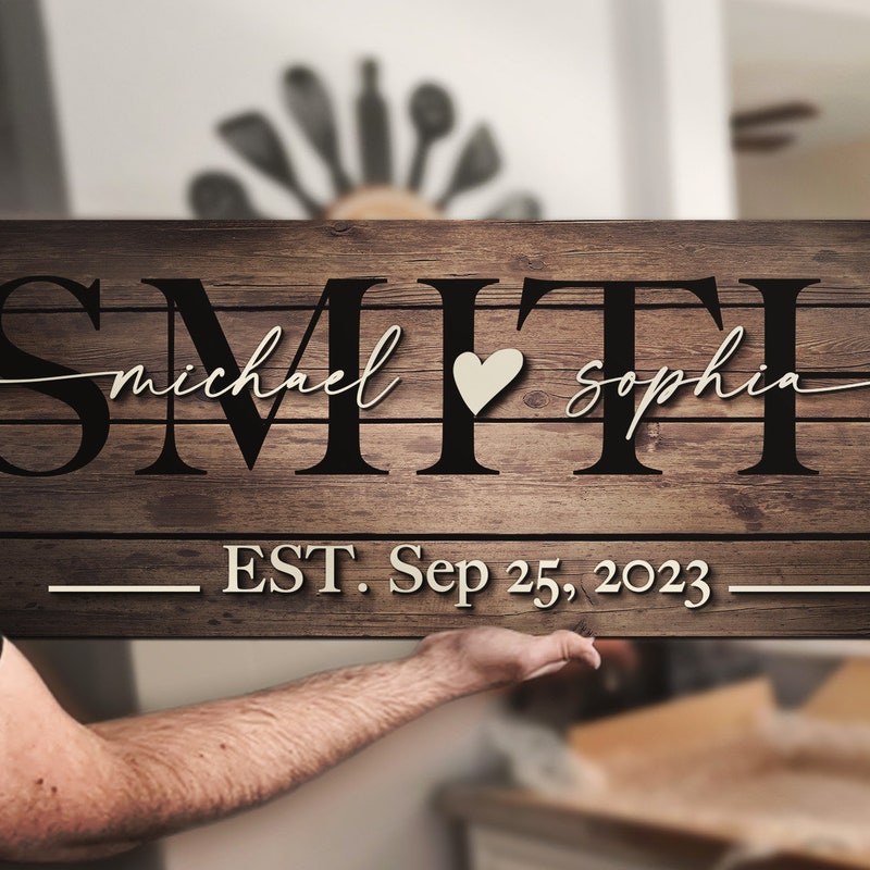 Last Name Signs - Etsy