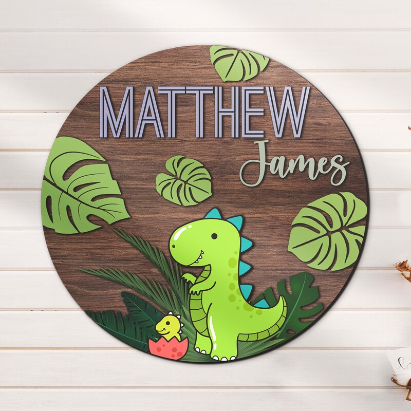 Dinosaur Name Sign - Etsy