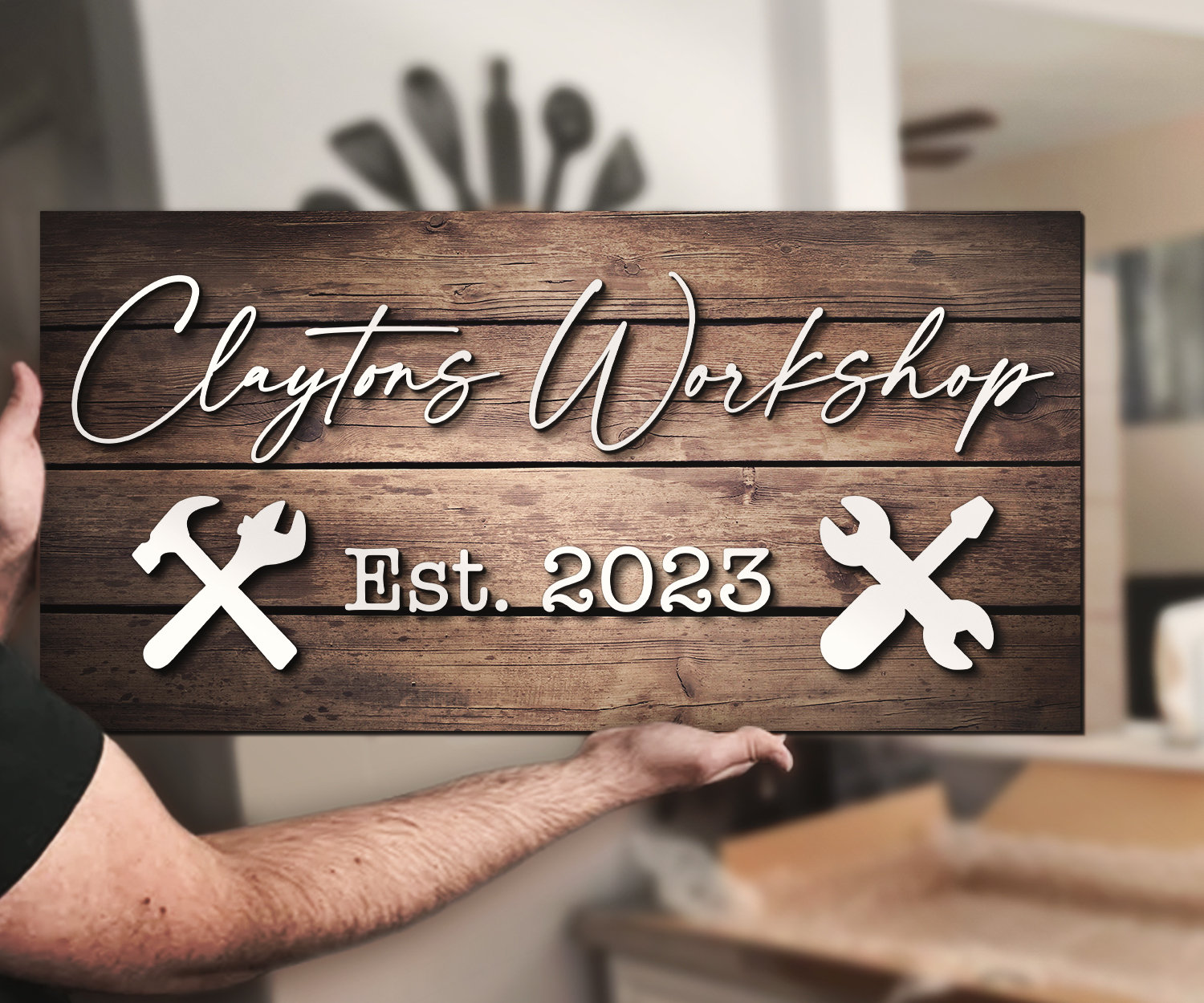 Custom Workshop Wood Name Sign Personalized Garage Sign Large - Etsy