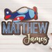 Custom Little Aviator Airplane Aeroplane Wooden Nursery Name Sign ...