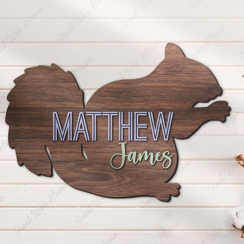 Nursery Squirrel - Etsy