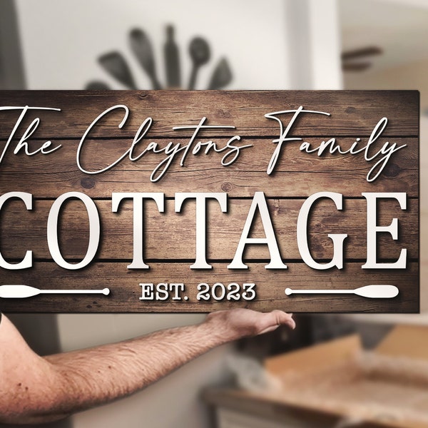 Cottage Wood Sign - Etsy