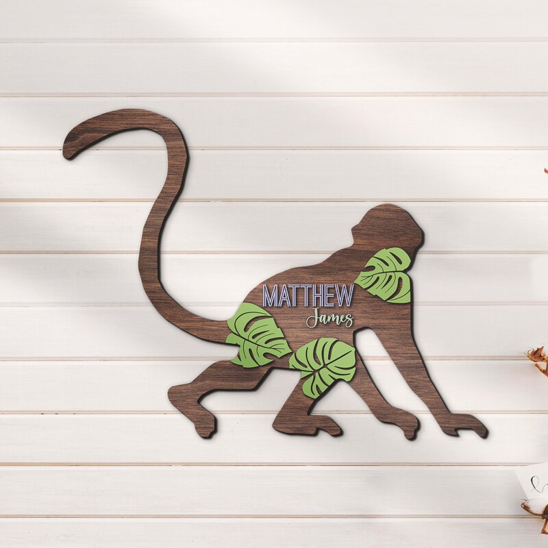 Monkey Nursery Decor - Etsy