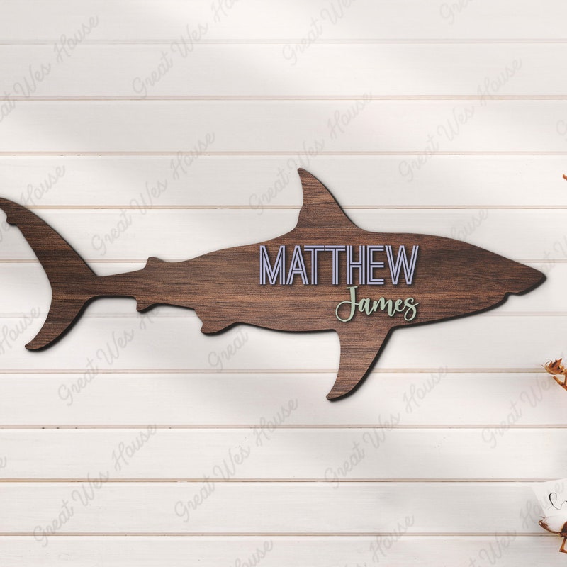 Wooden Shark - Etsy