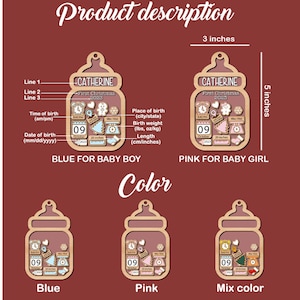 Personalized Baby's First Christmas Stocking Tags/ornament, Christmas ...