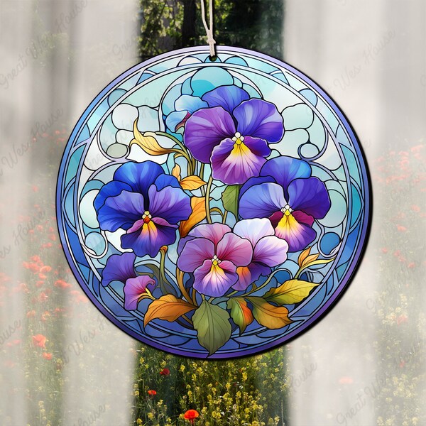 Violet Stained Glass - Etsy