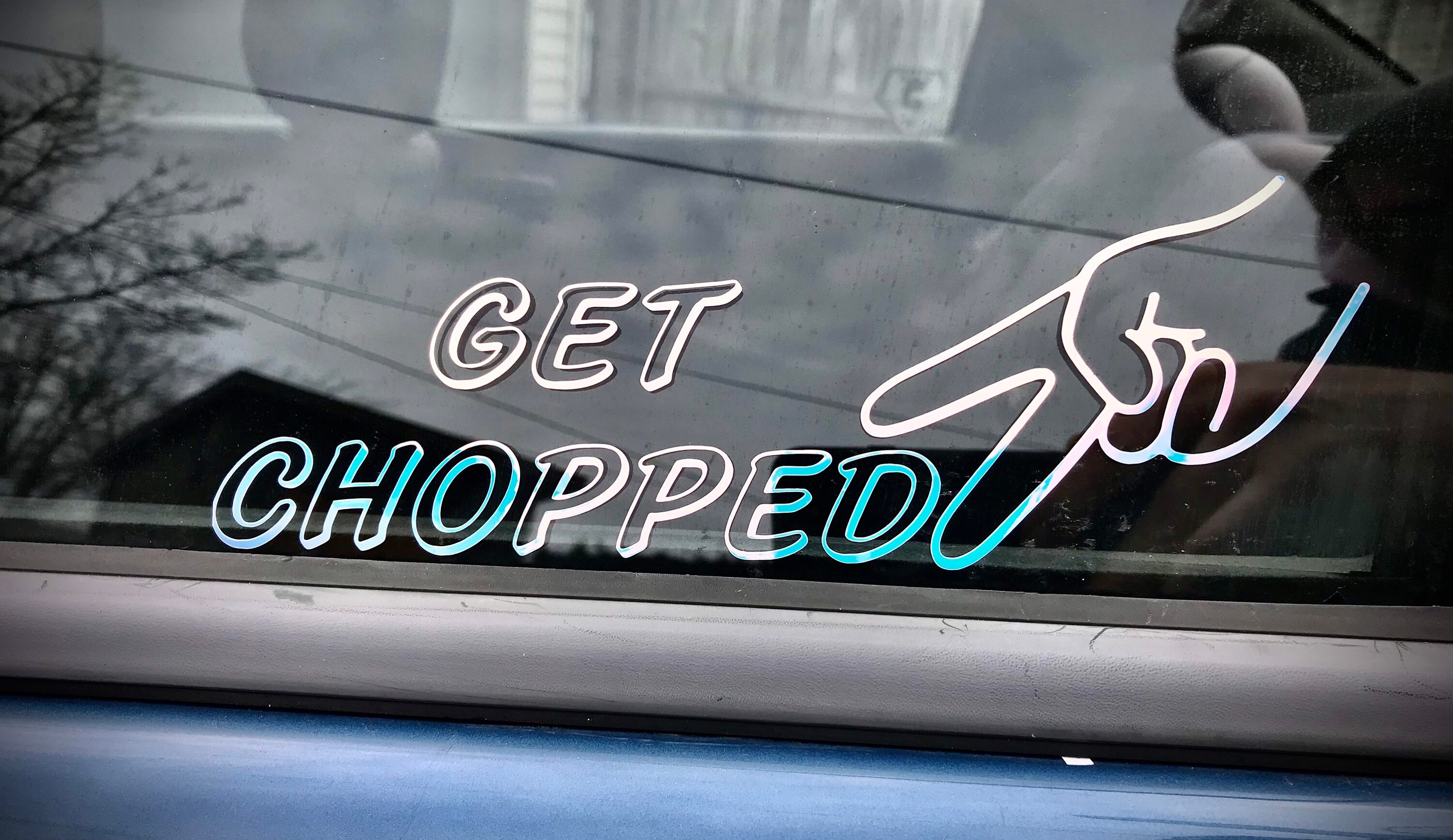 Get Chopped Window Sticker - Etsy