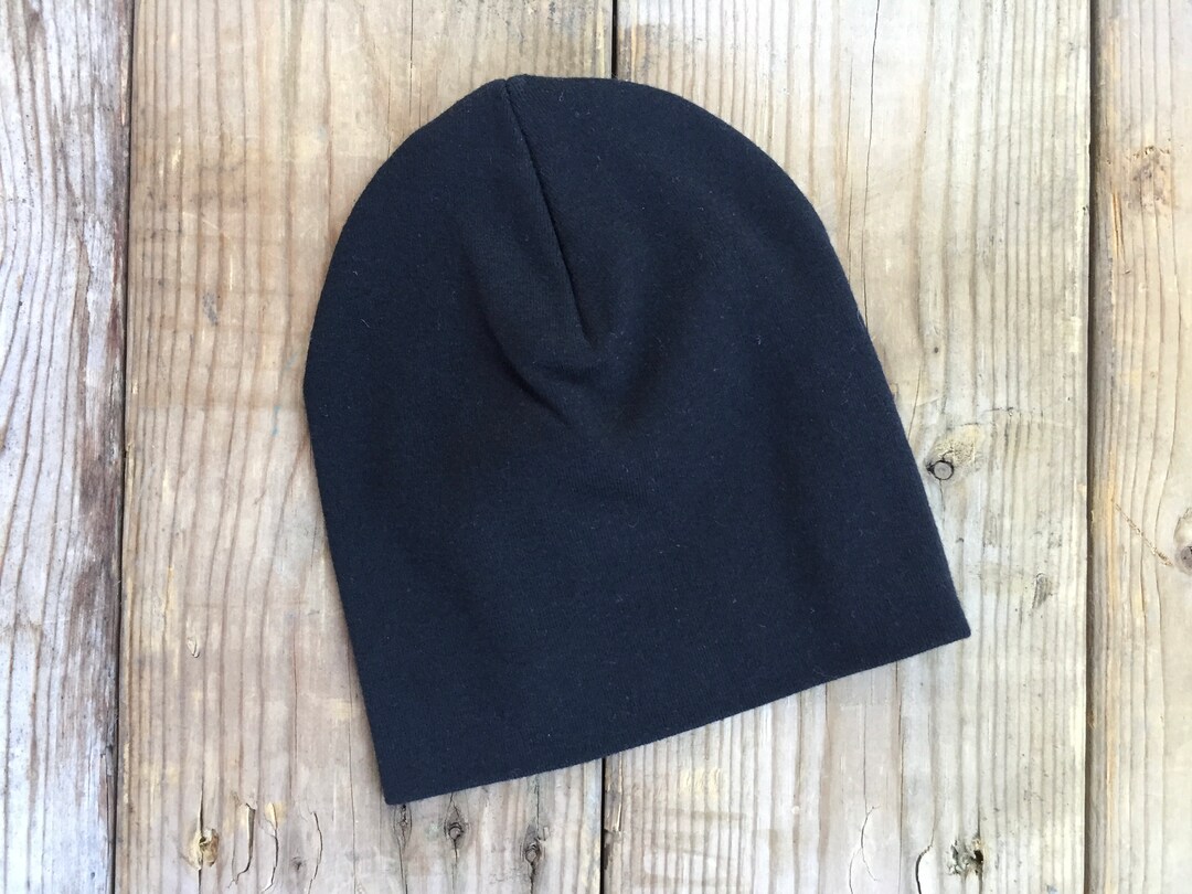 Black Beanie Stretch beanie Slouchy beanie for kid Toddler - Etsy.de