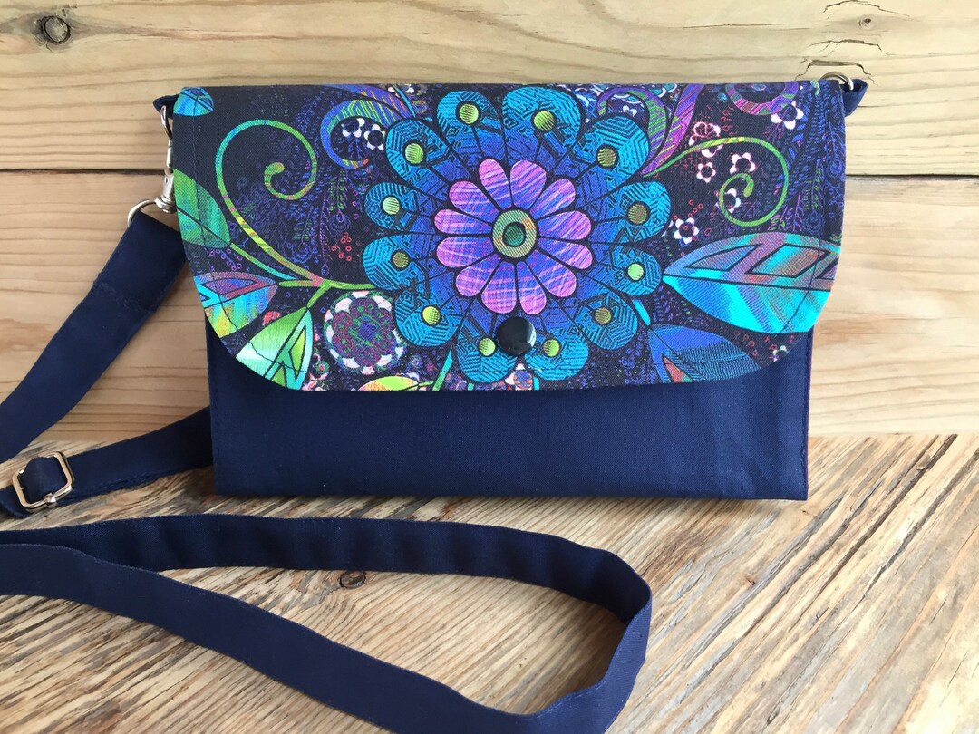 Wallet in Cotton Fabric, Small Purse, Women's Accordion Wallet ...