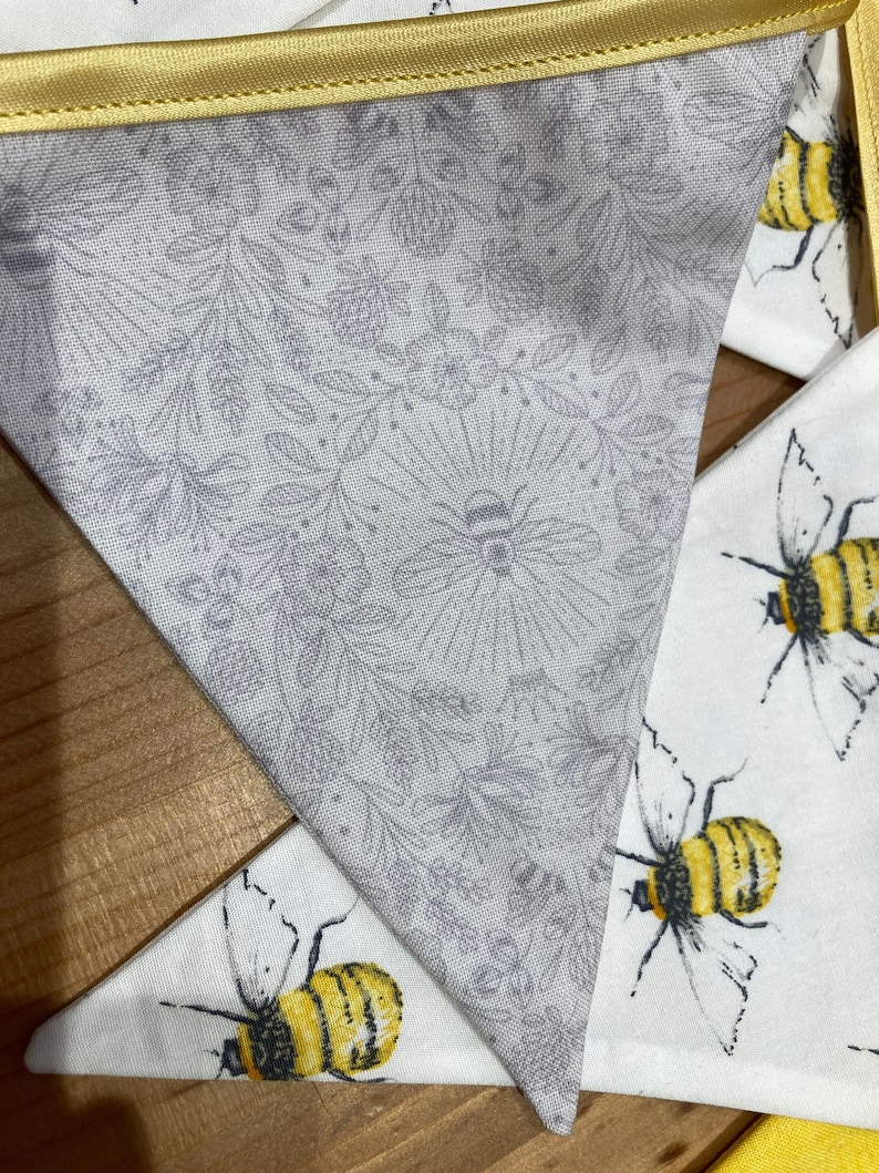 Bumble Bee Bunting. Garden Decoration. Yellow. Priced per - Etsy