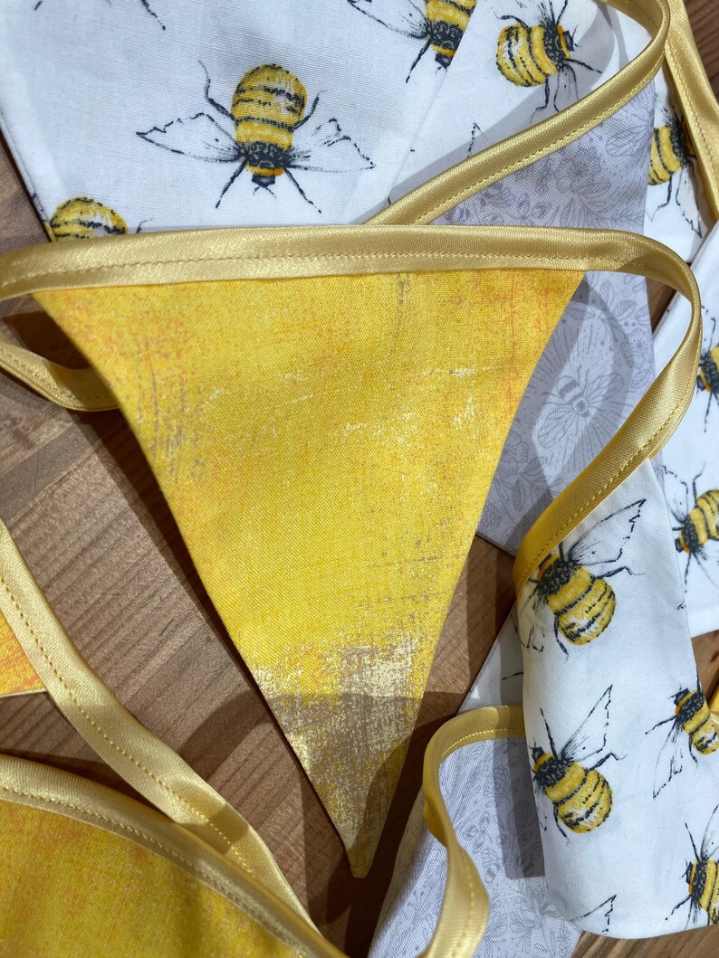 Bumble Bee Bunting. Garden Decoration. Yellow. Priced per - Etsy