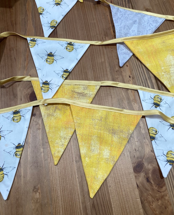 Bumble Bee Bunting. Garden Decoration. Yellow. Priced per - Etsy