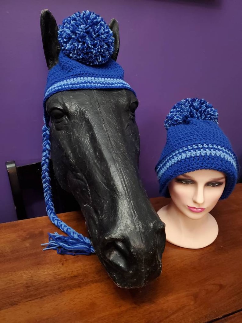 Crochet Horse Hat PATTERN and Matching Riders Hat PATTERN ONLY. Please ...