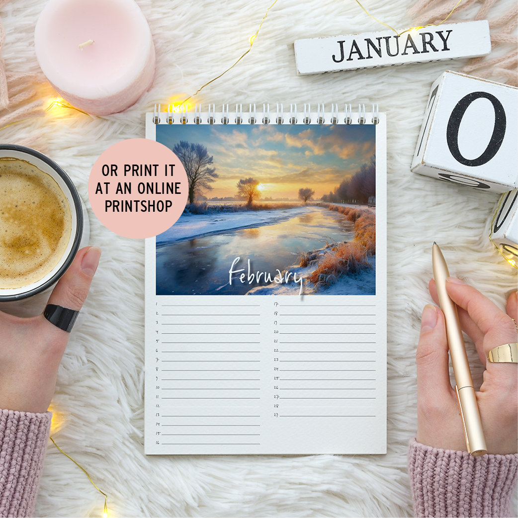 Printable Birthday Calendar Family Planner Download PDF Reminder Event ...