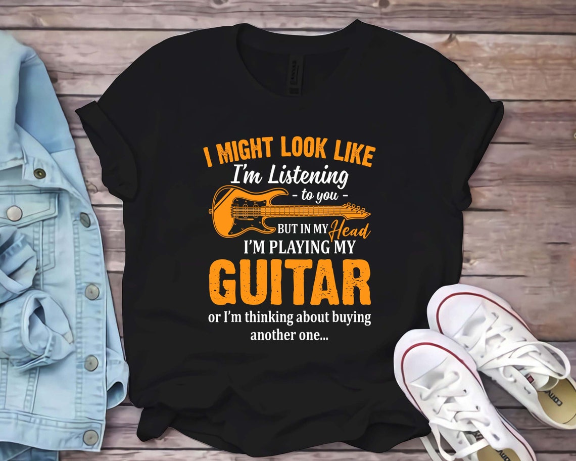 Guitar Shirts For Men Funny Guitar Shirts For Men Guitar Etsy
