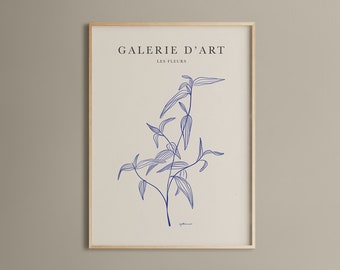 Les Fleurs Printable Wall Art Floral Vintage Exhibition | Etsy