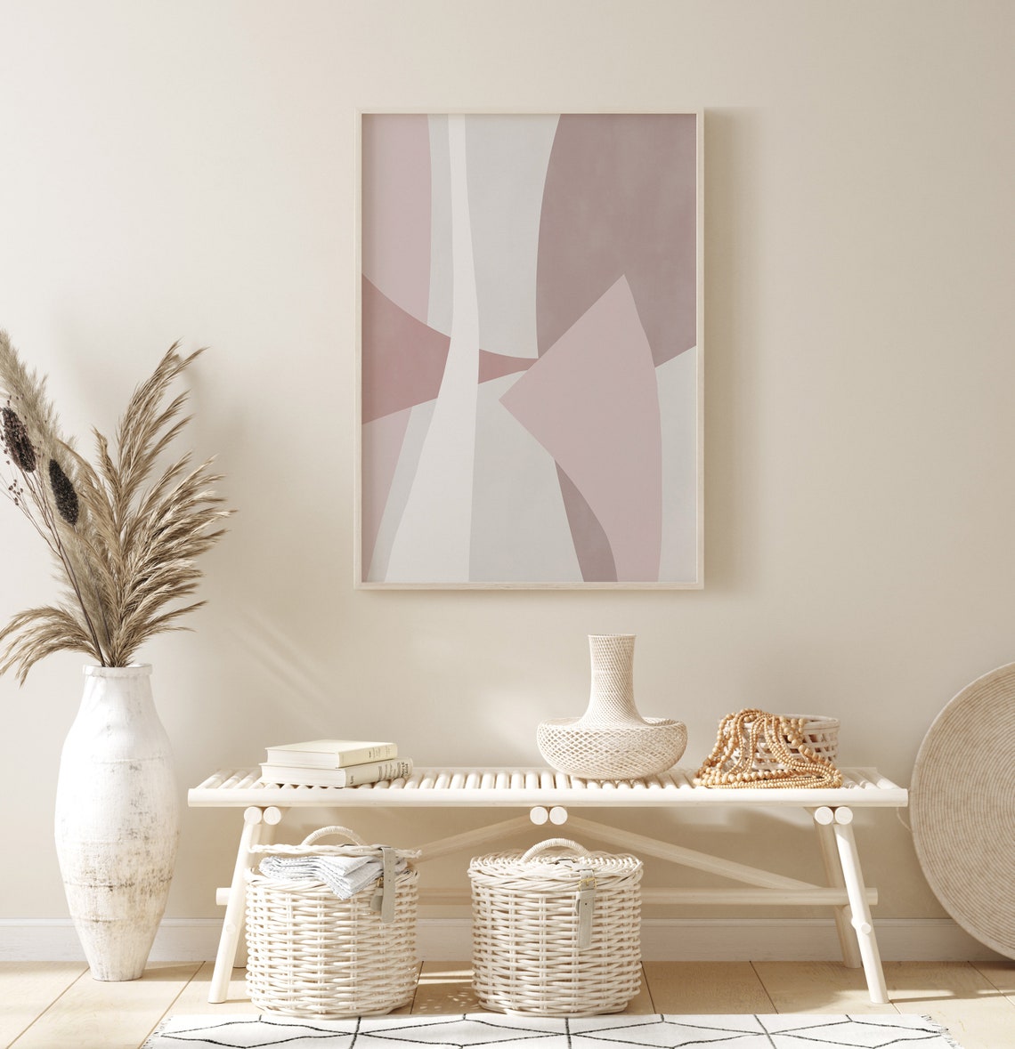 Abstract Neutral Printable Wall Art Minimalist Aesthetic | Etsy