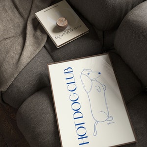 Dog Club Print Dachshund Printable Wall Art Wiener Club Sausage Dog ...