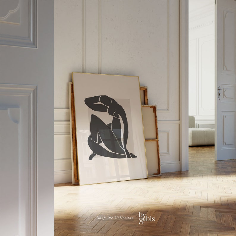 Henri Matisse Woman Art Print: Abstract Silhouette Minimalist Poster ...
