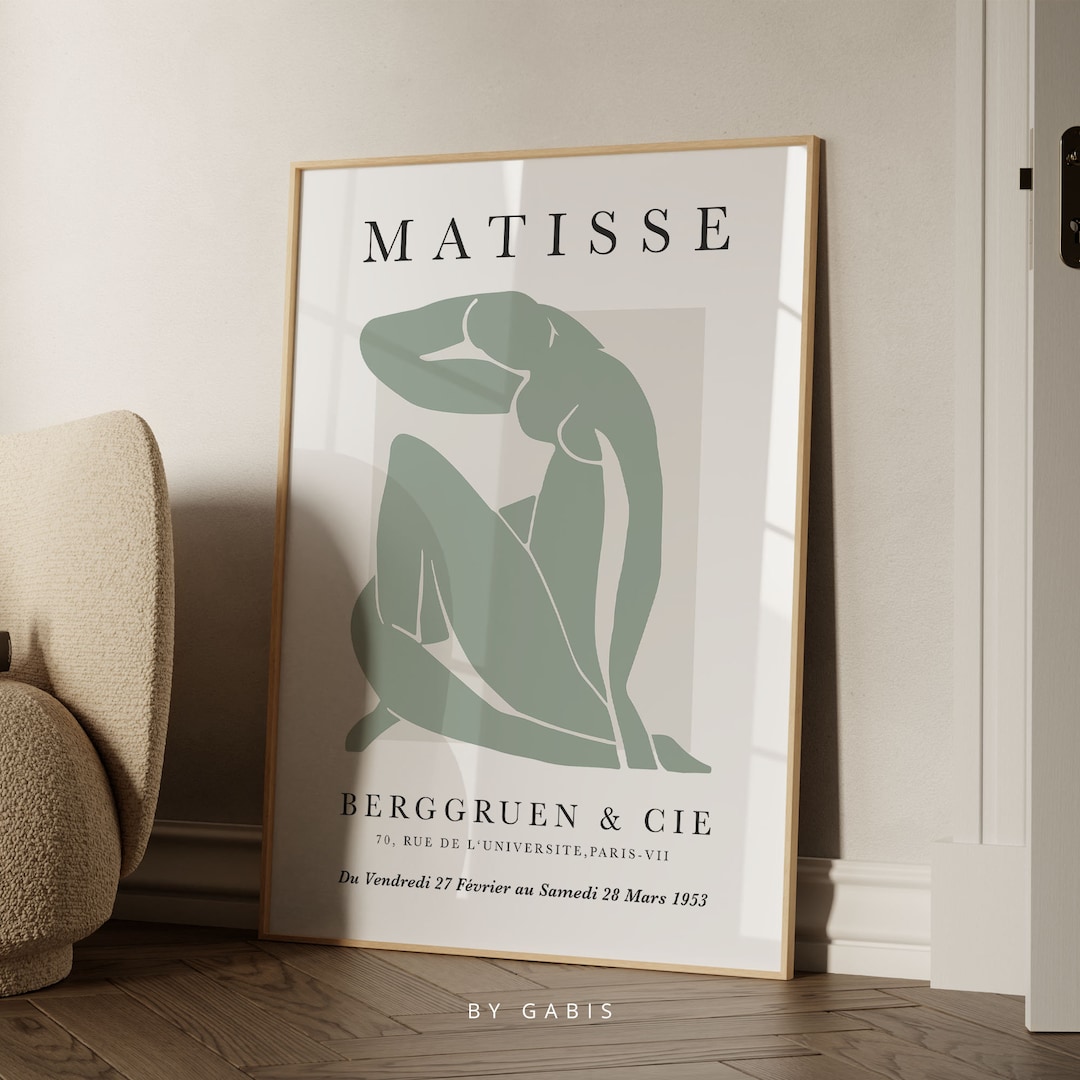 Henri Matisse Abstract Printable Wall Art Vintage Exhibition Poster ...