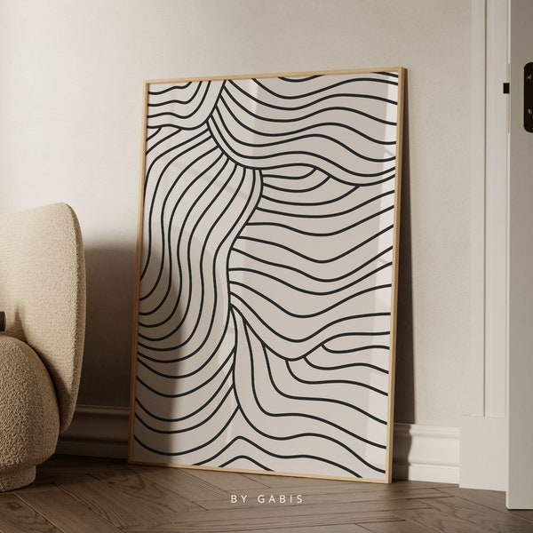 Black Lines Wall Art - Etsy