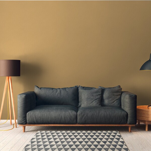 Ochre Wallpaper - Etsy