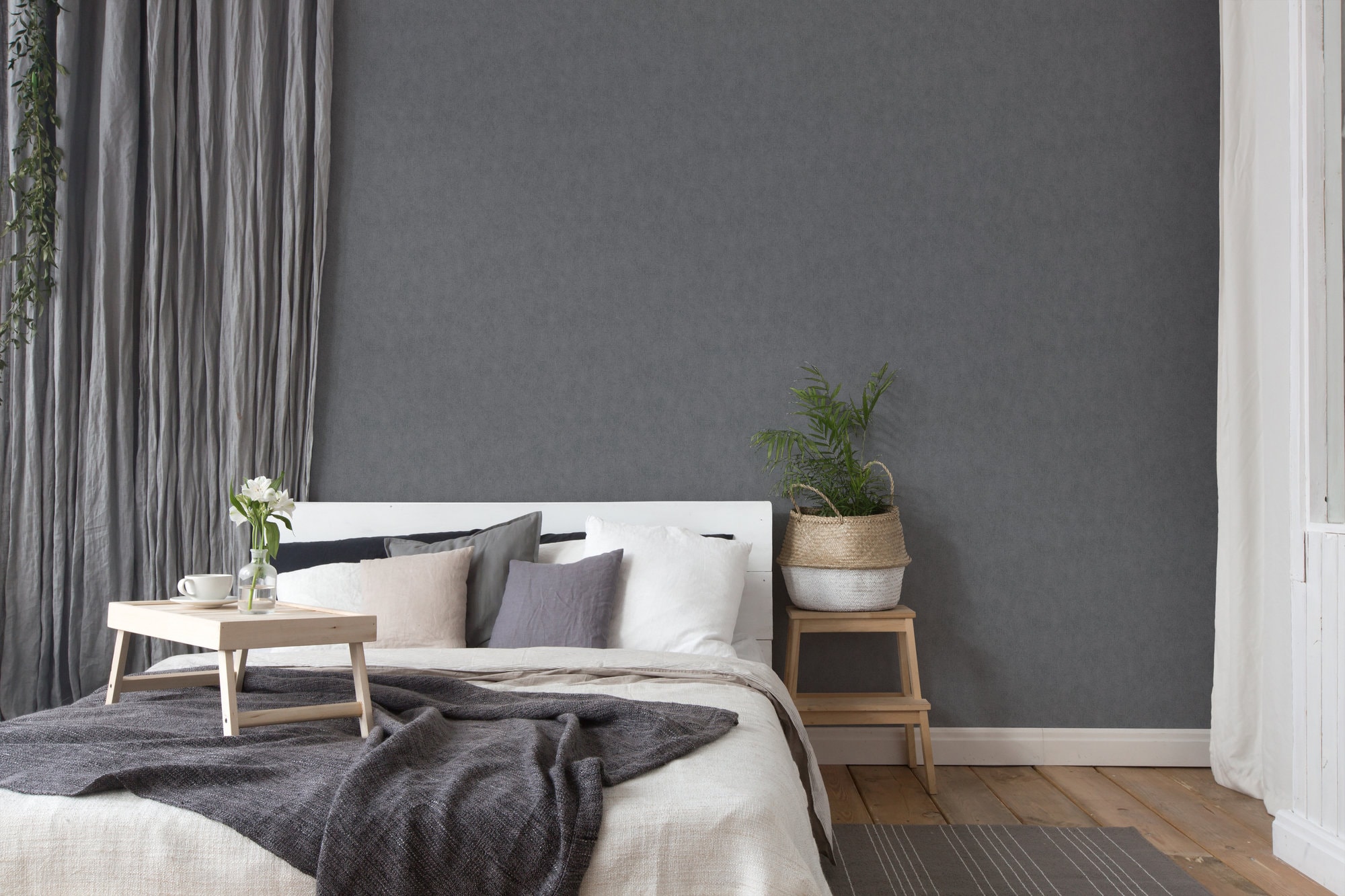 Dark Grey Wallpaper Design