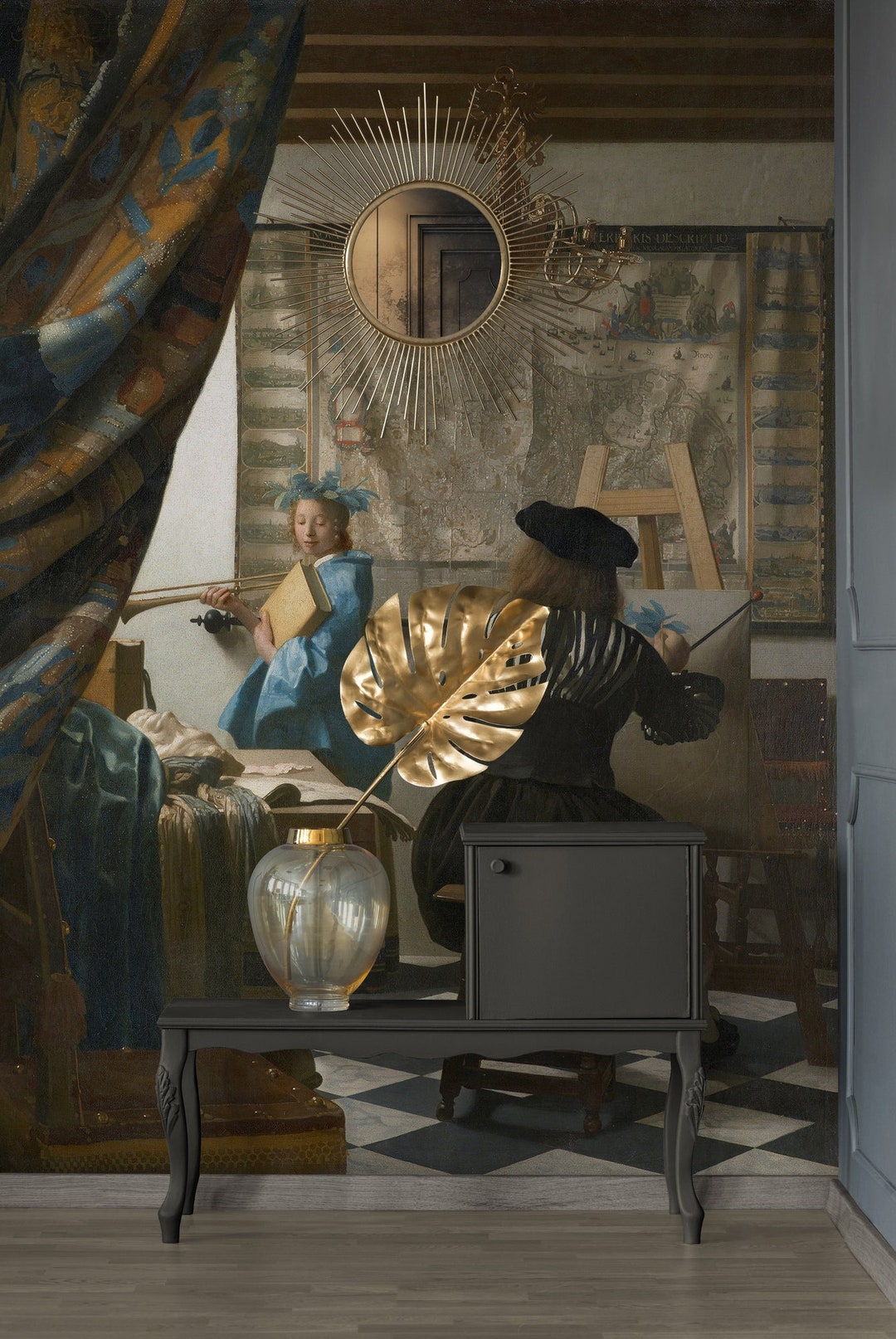 Vermeer Wallpaper | the Artist's Studio, C.1665-66 | the Artist's ...