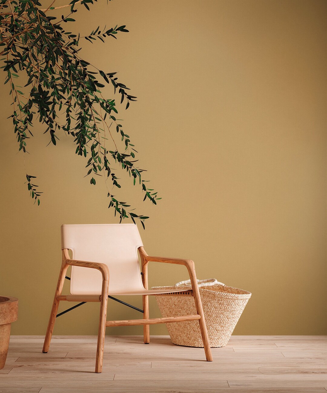Textured Wallpaper Monochrome Yellow | Uniwallpaper Wallpaper Structure ...