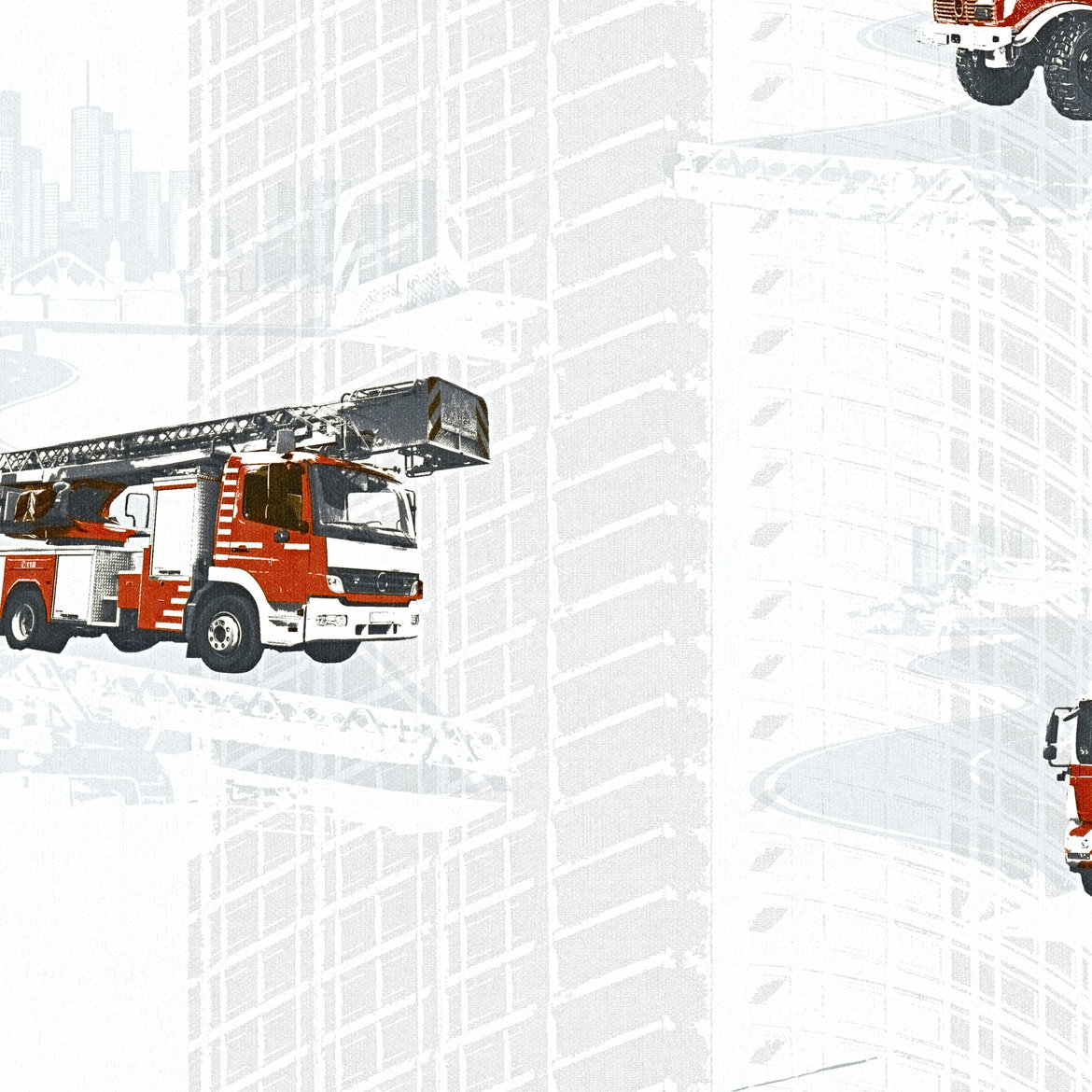 Fire Brigade Wallpaper for Boys Children's Wallpaper - Etsy UK