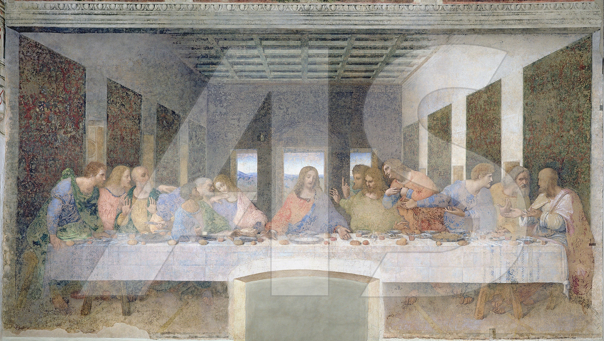 Leonardo Da Vinci Mural the Last Supper 1495-97 fresco - Etsy Australia