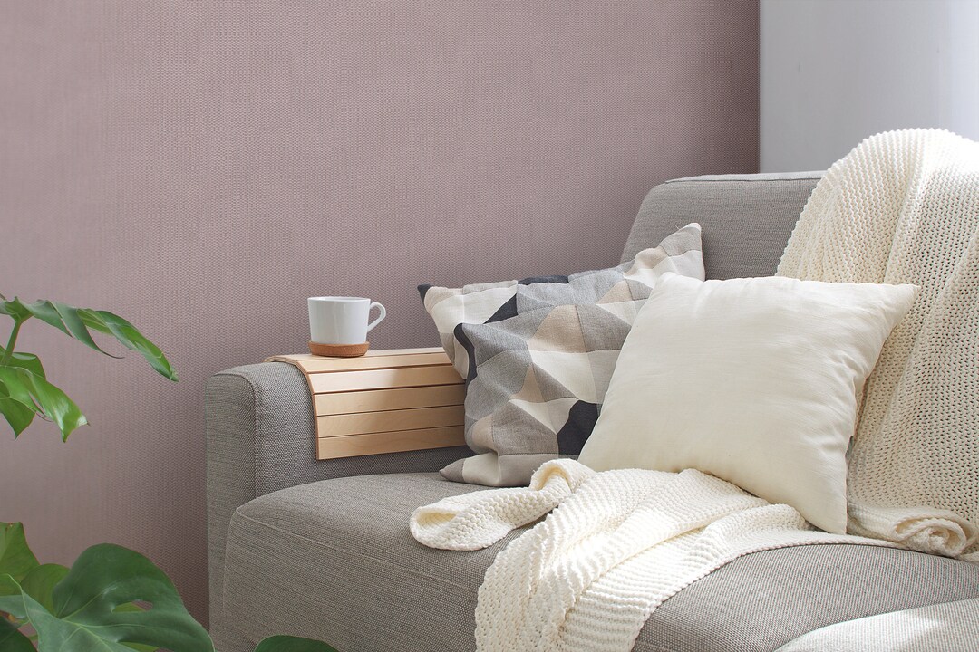 Discreet Single-coloured | Textured Wallpaper Brown Trendy | Non-woven ...