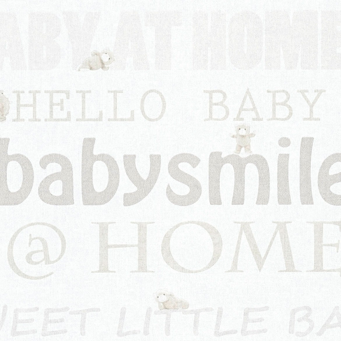 Baby Wallpaper in White Grey Modern Children's Room - Etsy UK
