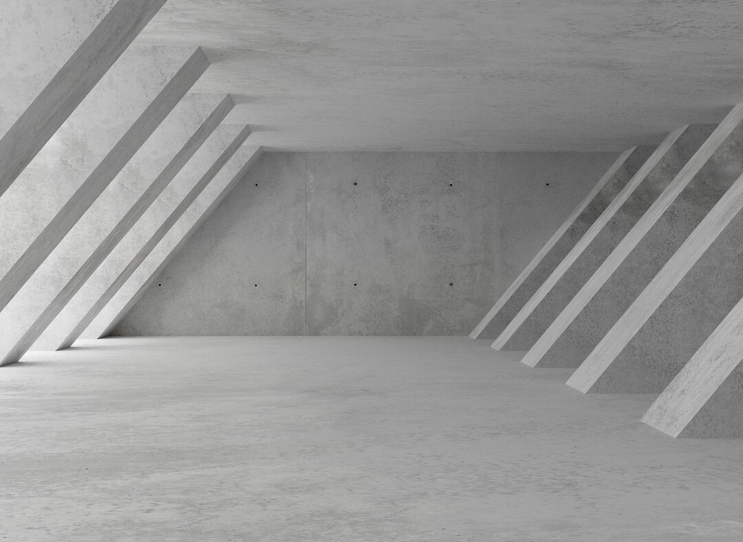 Photo Wallpaper | Gray Hall | Concrete Look | Concrete Wall | Gray Hall ...