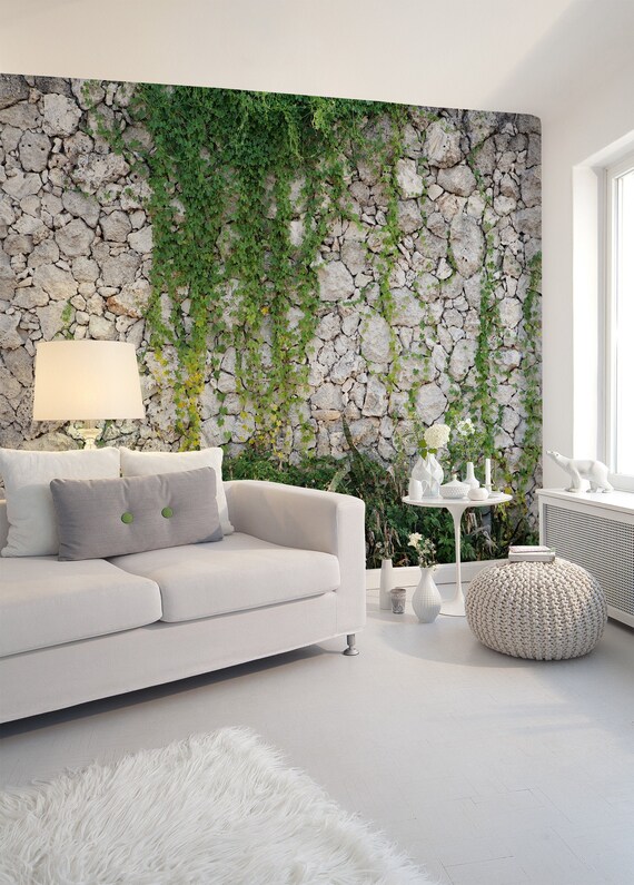 Stone Look With Wallpaper Rooms