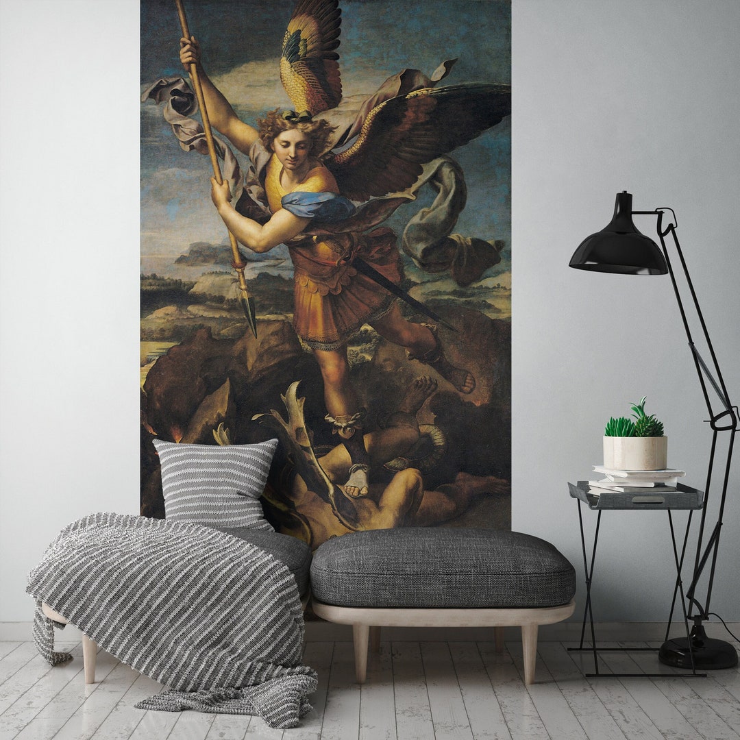 Raphael Wallpaper | St. Michael Overwhelming the Demon 1518 | Battle ...