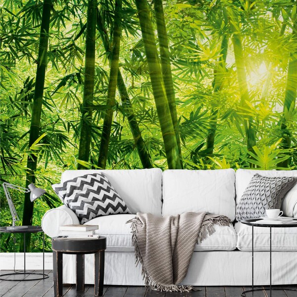 Bamboo Wallpaper - Etsy