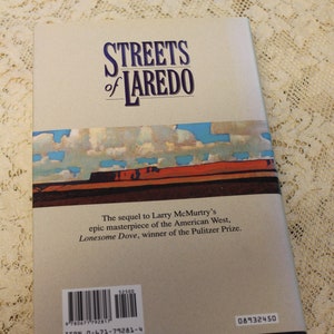 Streets of Laredo / Larry Mcmurtry / 1993 Vintage Book / Cowboy ...