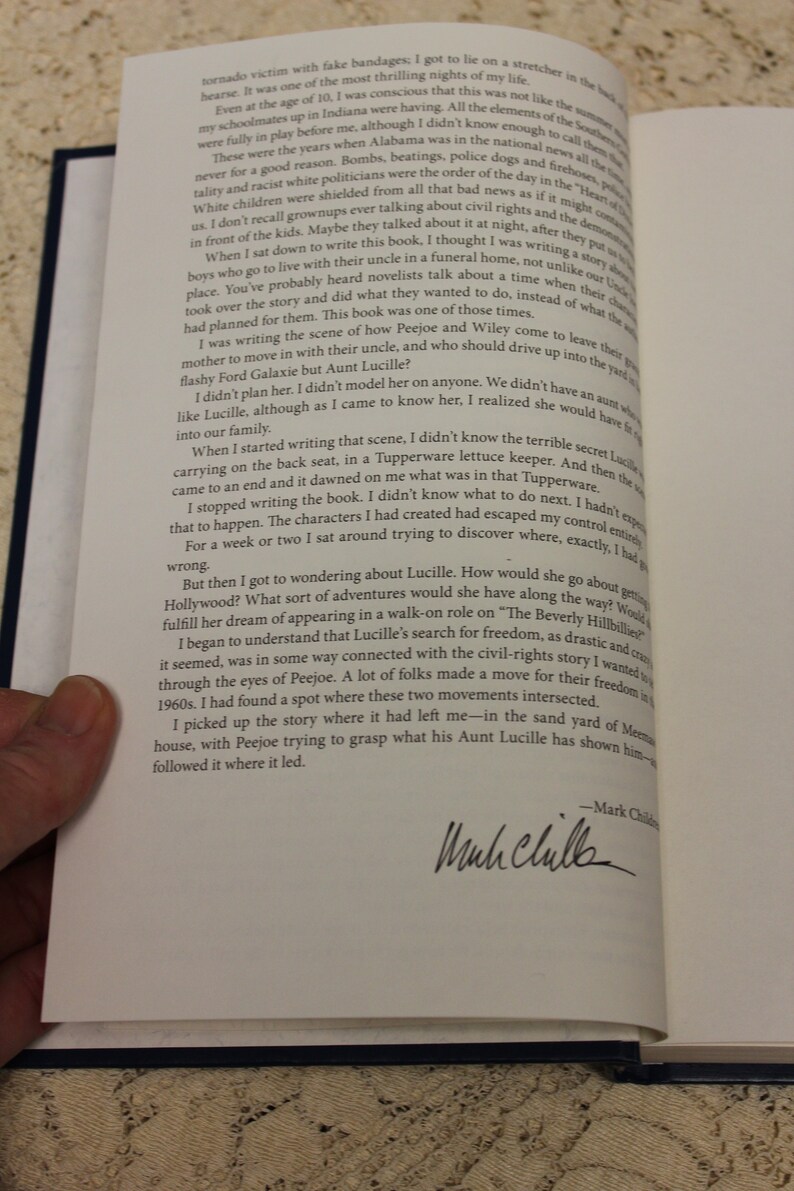 Signed Copy! Crazy in Alabama / Mark Childress / Foreward Fannie Flagg ...