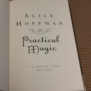 Alice Hoffman, Practical Magic / 1st Edition 1995 Hardcover / Magic ...