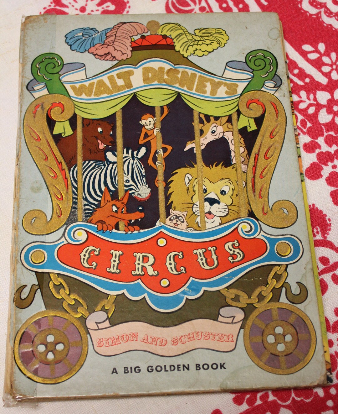 90 Yrs Old Walt Disney's Circus / 1944 Vintage Children's Books / Big ...