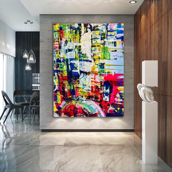 Large Abstract Art - Etsy UK
