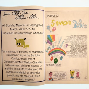 SONICHU Vol 3: Autographed Print Comic - Etsy