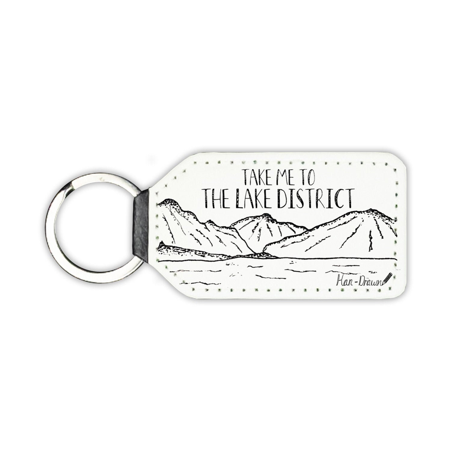 Lake District Vegan Faux Leather Keyring Keychain Walker - Etsy Norway