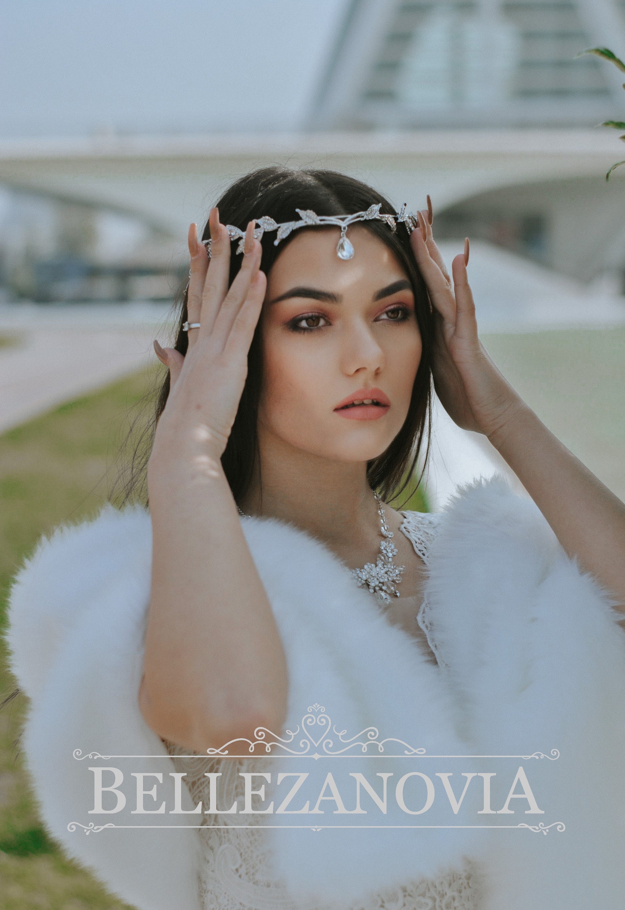 Wedding Headband, Wedding Bridal Headpiece, Wedding Forehead Headpiece ...